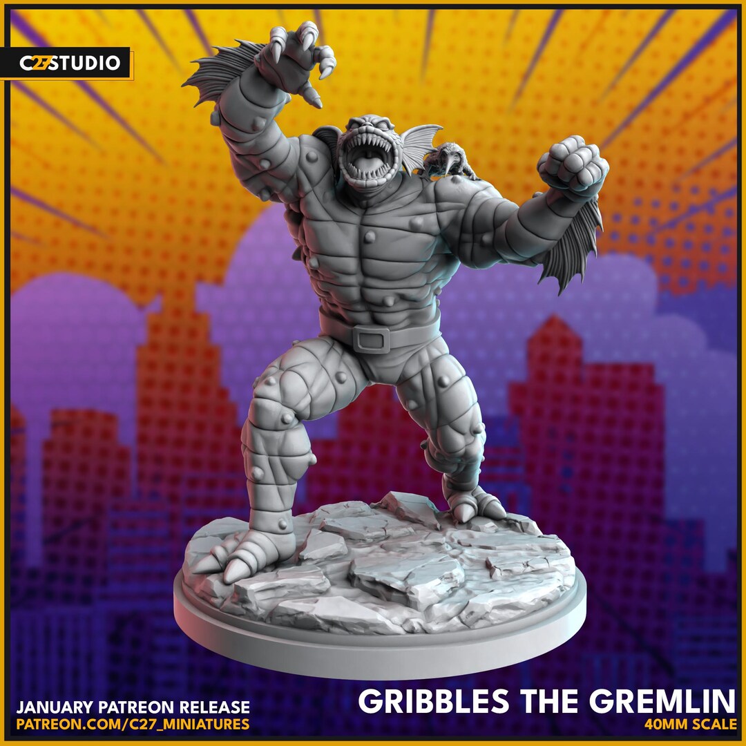 Gribbles the Gremlin-40mm- C27 Miniatures - Hero - RPG - Etsy