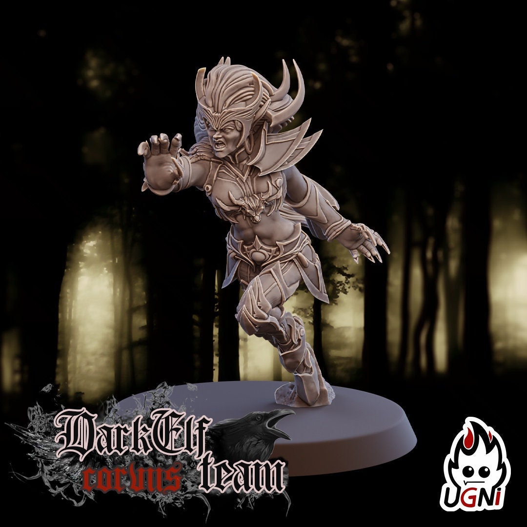 Dark Elves Team - Witch V2 -fantasy Football Compatible - Etsy