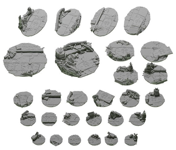 Sci-fi Futuristic Upper Bases Choose Your Style 3d Printed - Etsy