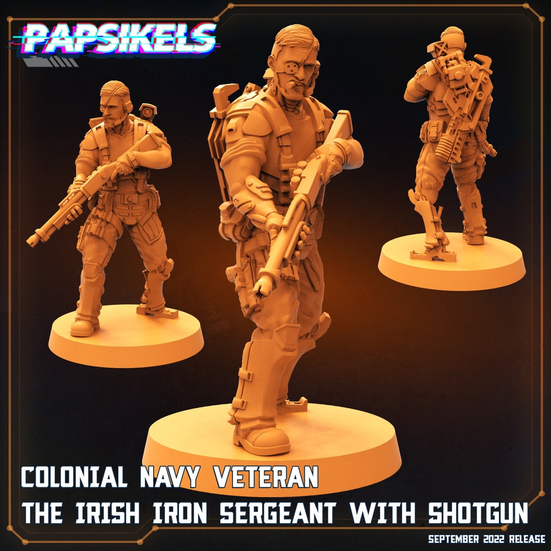 The Irish Action Male Marine-scifi – 32mm – RPG - Etsy