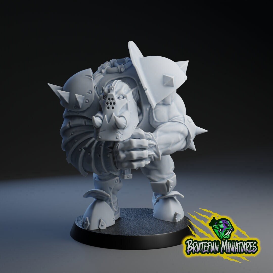 Big Orks Team - Black Orc 3 -fantasy Football Compatible - Etsy