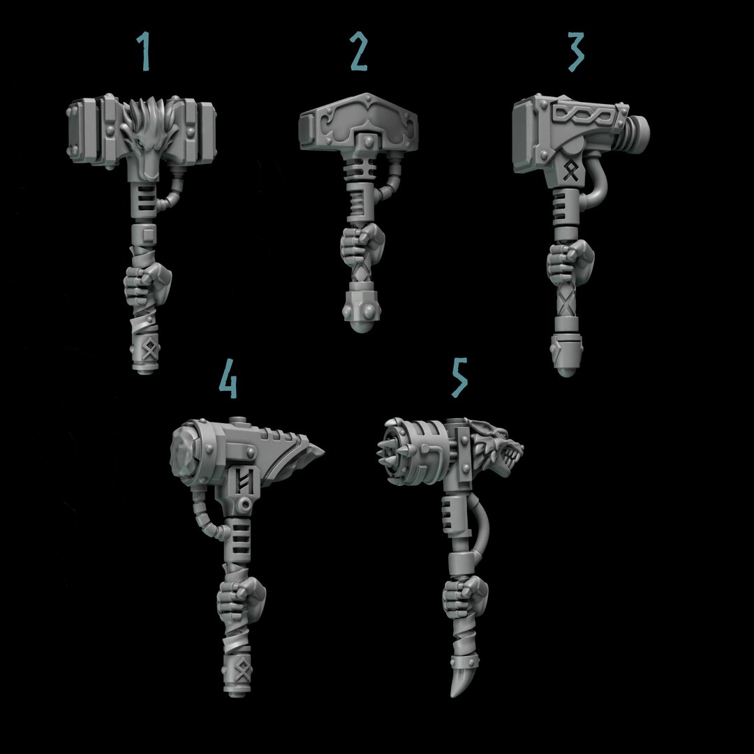 Sci-fi Futuristic Viking's Hammers Choose Your Style - Etsy