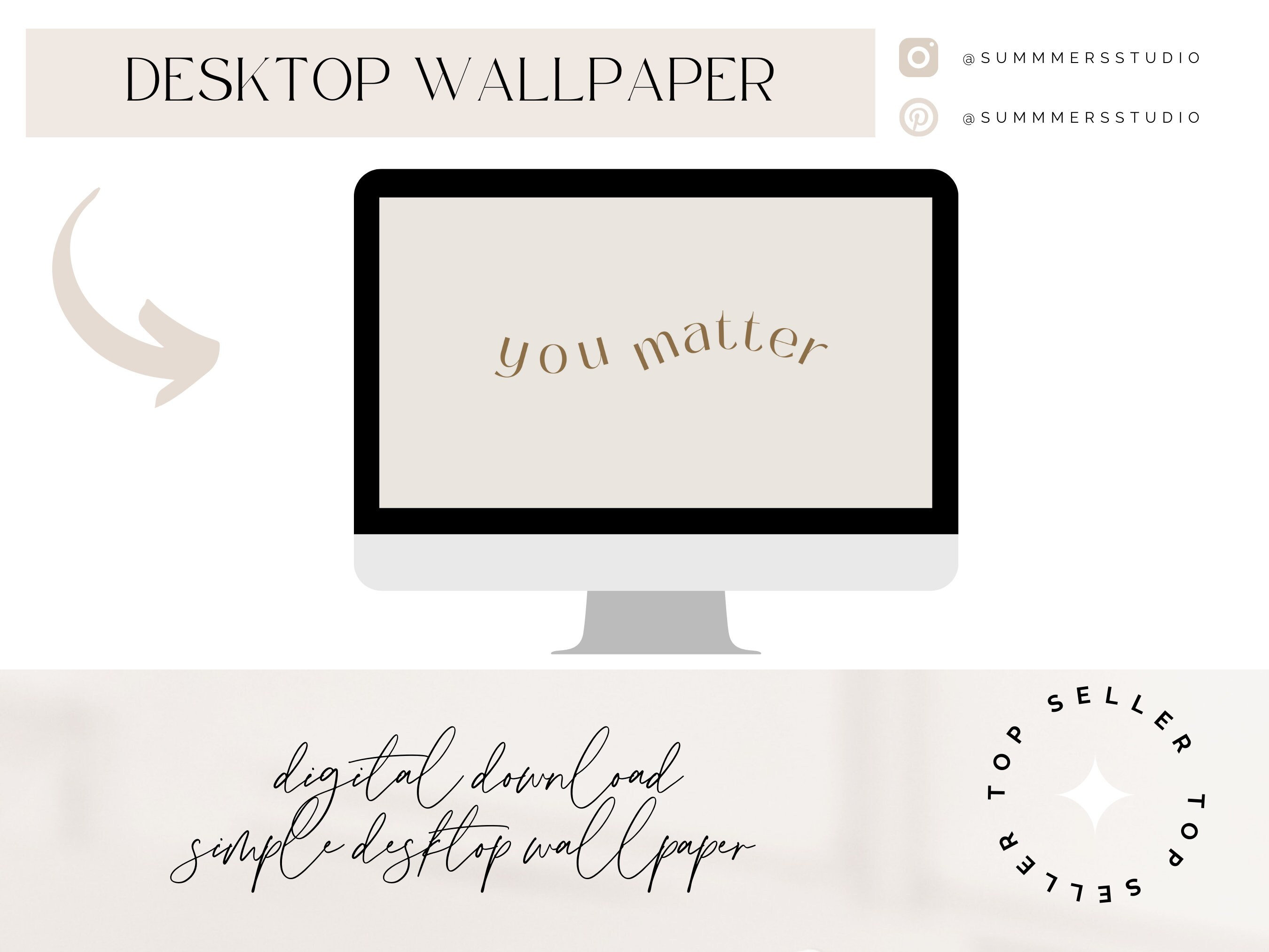Desktop Wallpaper Simple Wallpaper Aesthetic Wallpaper - Etsy Australia