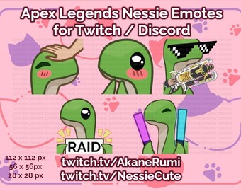 Nessie Apex Legends Emotes for Twitch / Discord Pack 3 Nessy Cute - Etsy