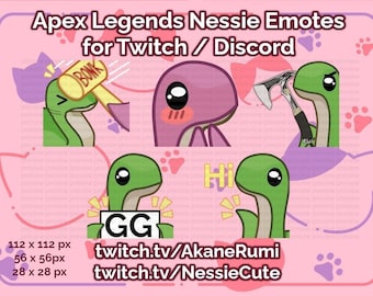 Nessie Apex Legends Emotes for Twitch / Discord Pack 3 Nessy Cute - Etsy