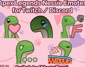 Nessie Apex Legends Emotes for Twitch / Discord Pack 2 Nessy Cute - Etsy