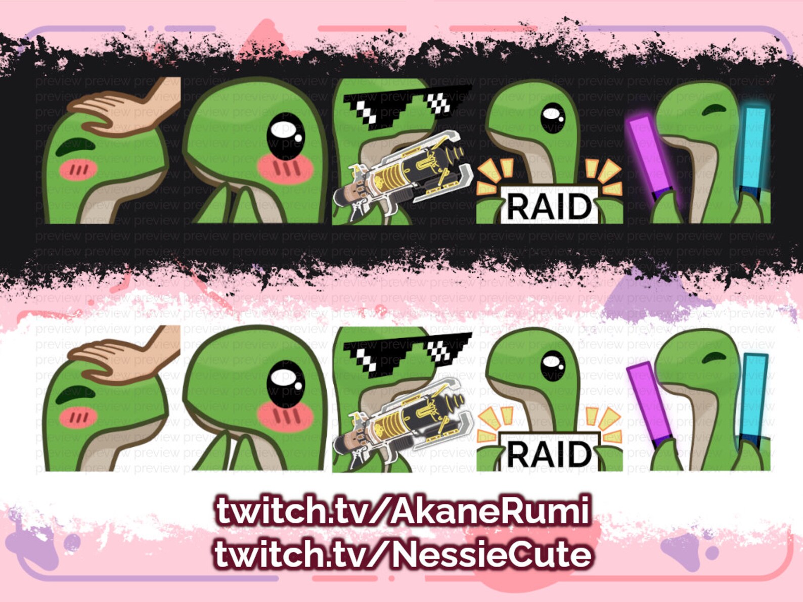 Nessie Apex Legends Emotes for Twitch / Discord Pack 2 Nessy Cute ...