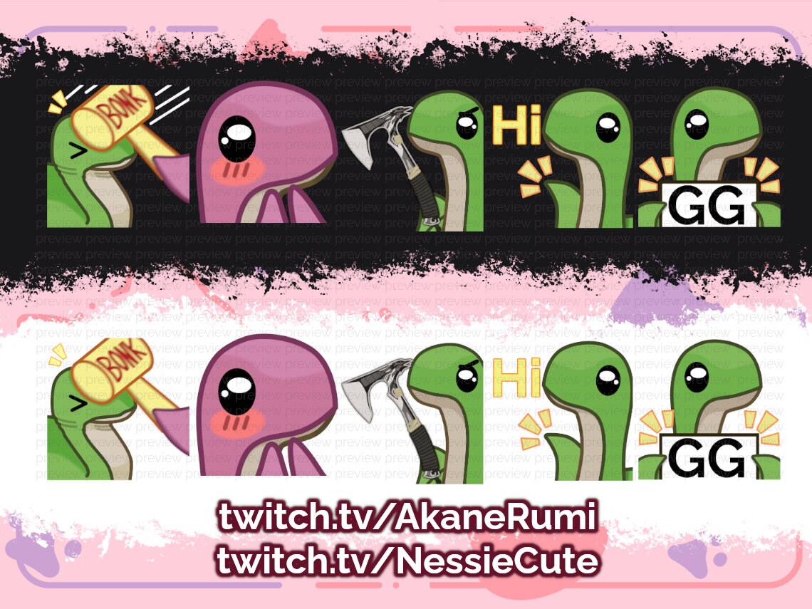 Nessie Apex Legends Emotes for Twitch / Discord Pack 1 Nessy Cute - Etsy