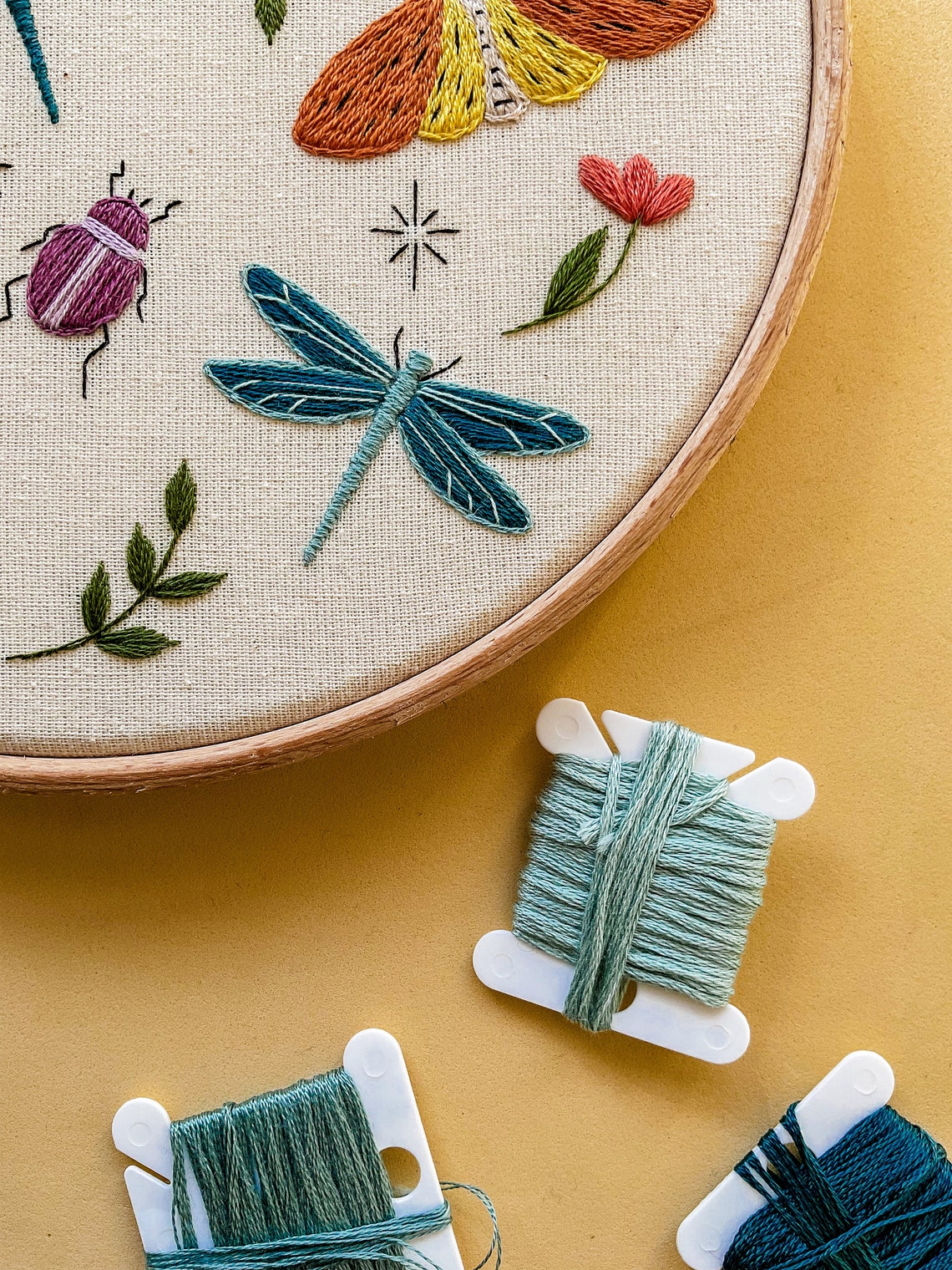 Insects Embroidery Pattern, PDF Pattern With Instruction, Beginner DIY ...