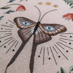 Embroidery Pattern PDF, Magic Moth Embroidery Pattern, Spiritual ...