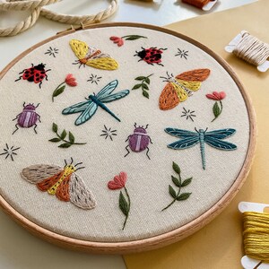 Insects Embroidery Pattern, PDF Pattern With Instruction, Beginner DIY ...