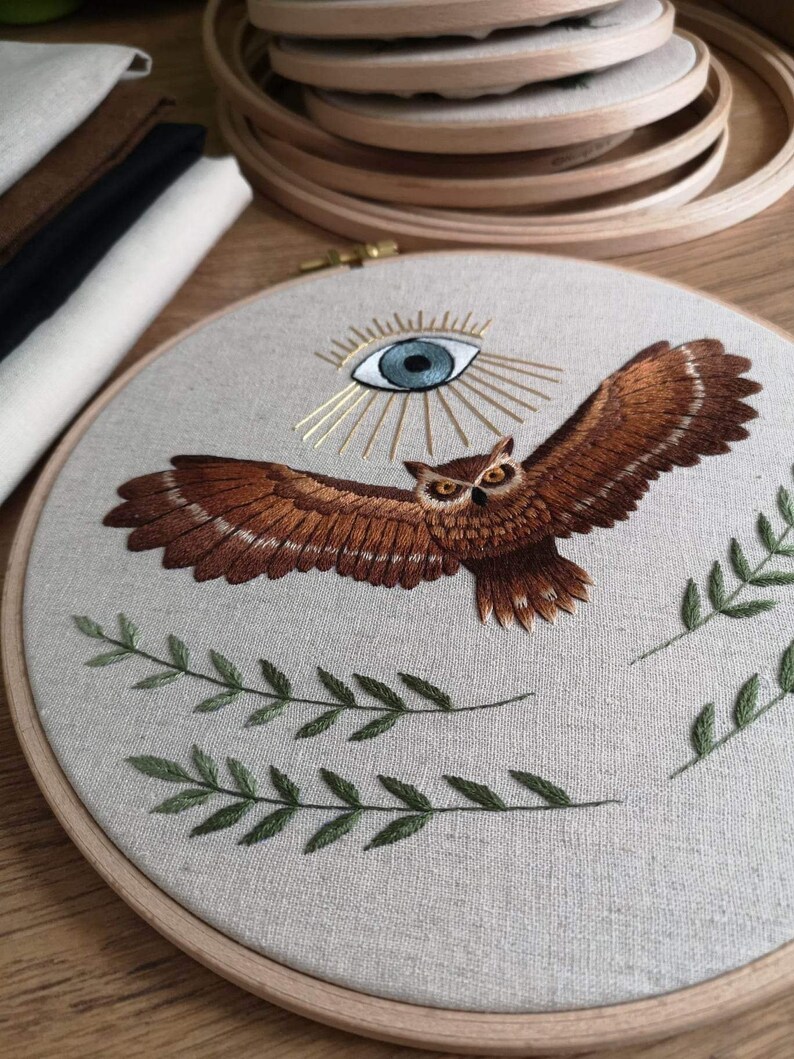 Embroidery Pattern PDF, Magic Owl Embroidery Pattern, Spiritual ...
