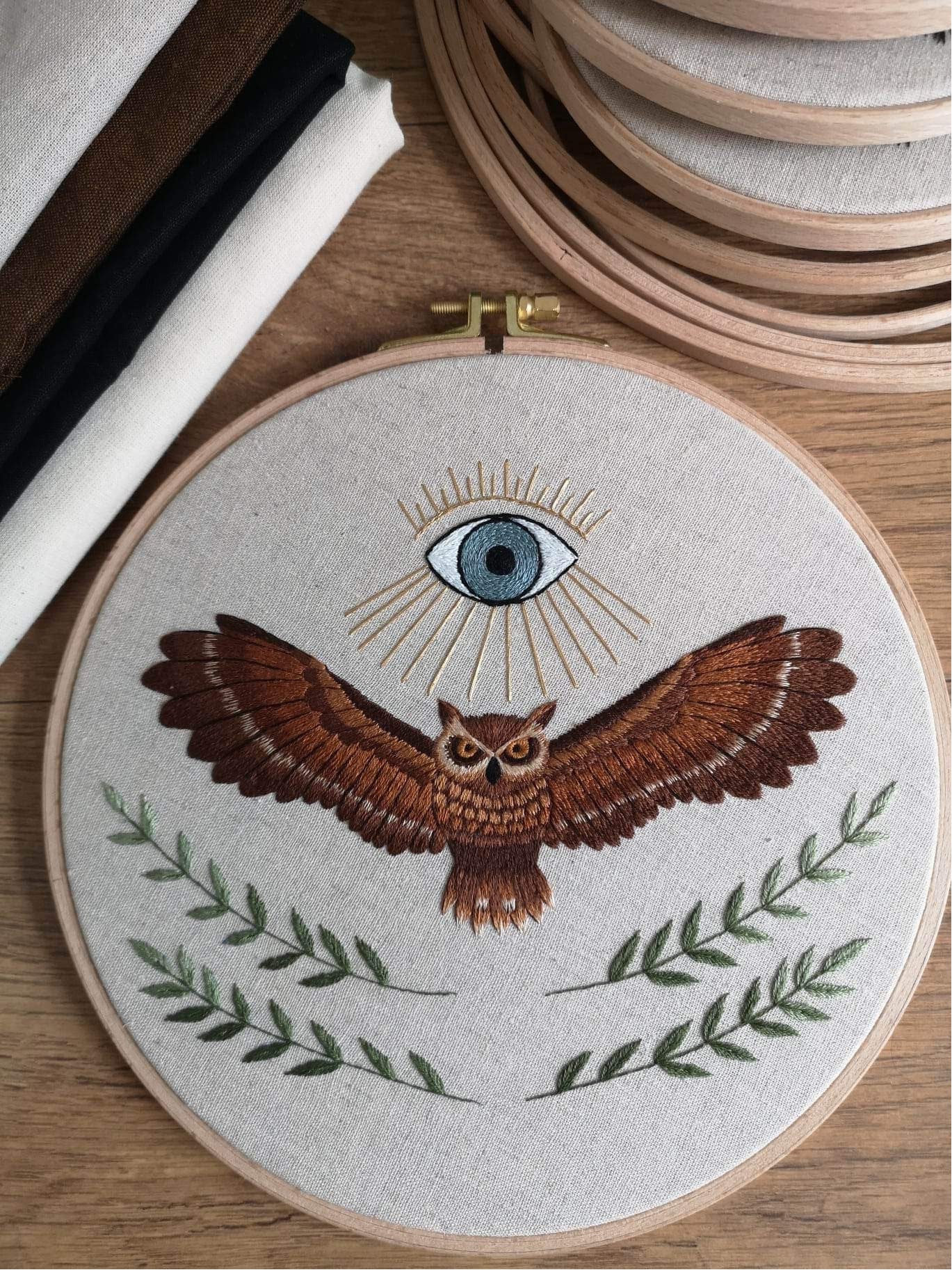 Embroidery Pattern PDF, Magic Owl Embroidery Pattern, Spiritual ...