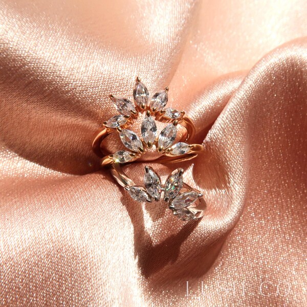 Rose Gold Crown Ring - Etsy