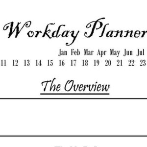 Workday Planner With Daily, Weekly and Monthly Tasks VERSION A - Etsy