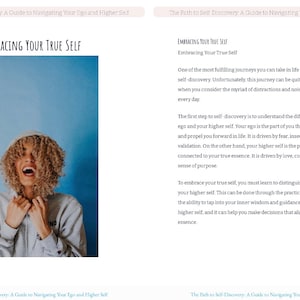 The Path to Self-discovery EGO Vs Higher-self - Etsy
