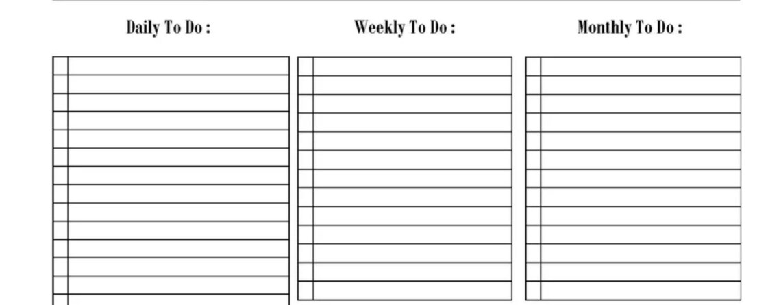 Workday Planner With Daily, Weekly and Monthly Tasks VERSION C - Etsy
