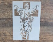 Jesus Christ Stencil Outline SVG Vector Cut File for - Etsy Canada