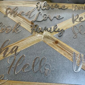 Sleep Word Metal Wall Art Script Sign - Etsy