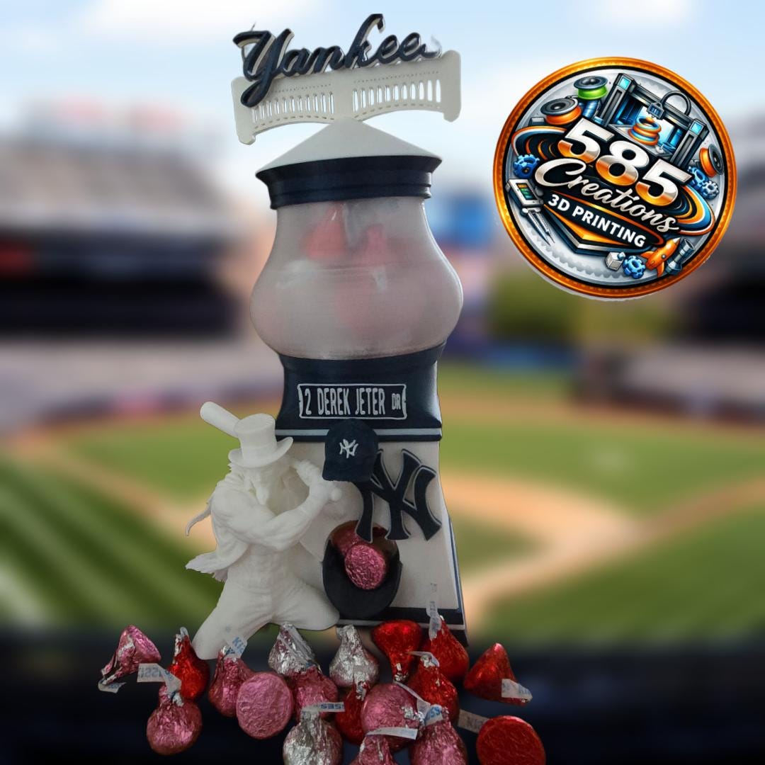 New York Baseball Gumball Machine - Etsy