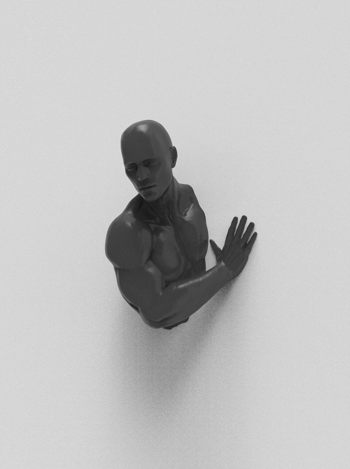 Men Wall Sculpture Set of 4 3D Print File STL Files / 3D Wall Art / Men ...