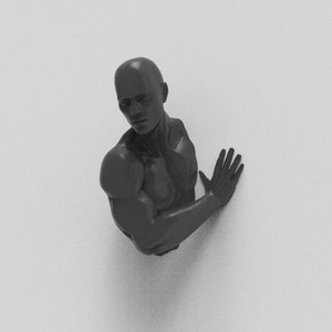 Men Wall Sculpture Set of 4 3D Print File STL Files / 3D Wall Art / Men ...