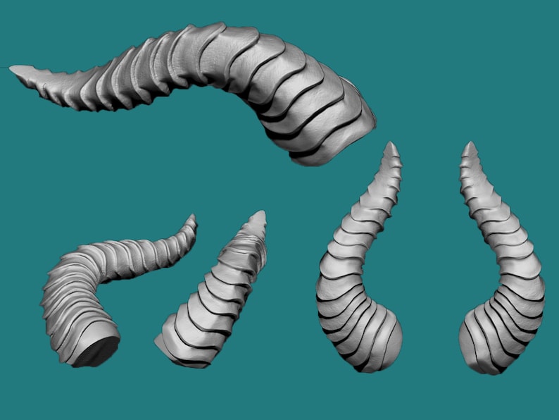 Horns Printable 3D Model STL Files / 3D Print Files / 3D Art Design ...
