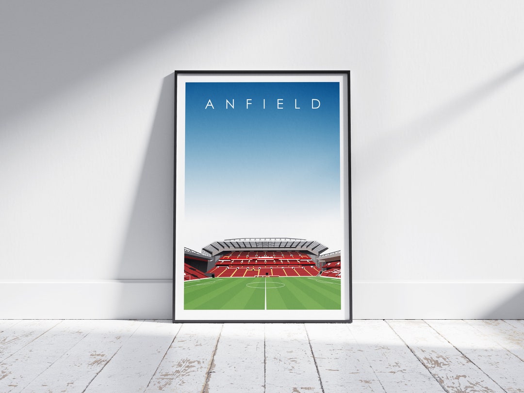 Anfield Wall Art // Football Lover Gifts // Anfield Stadium ...