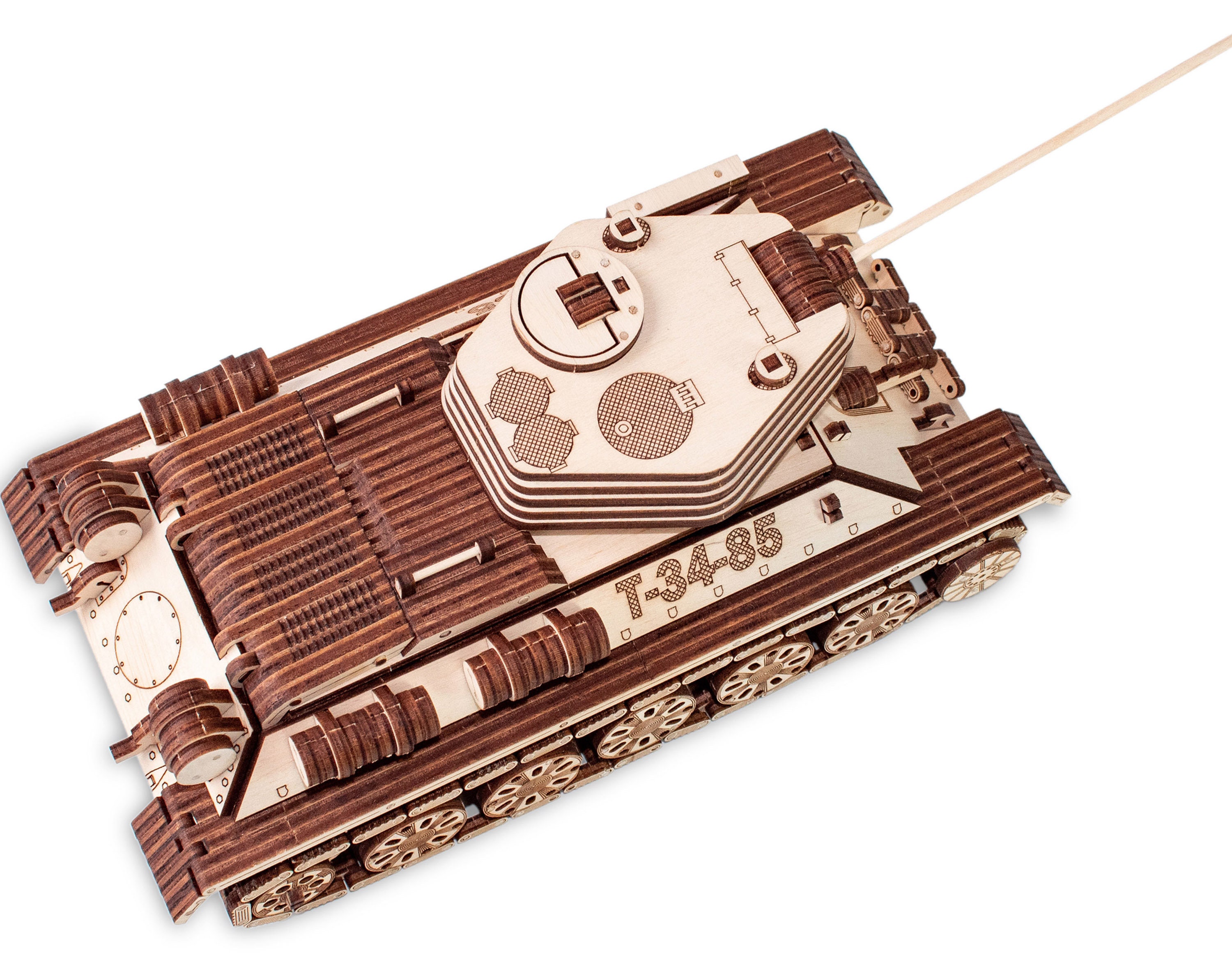 3d Wooden Mechanical Model 3d Puzzle for Adults Army Tank Adult Craft ...