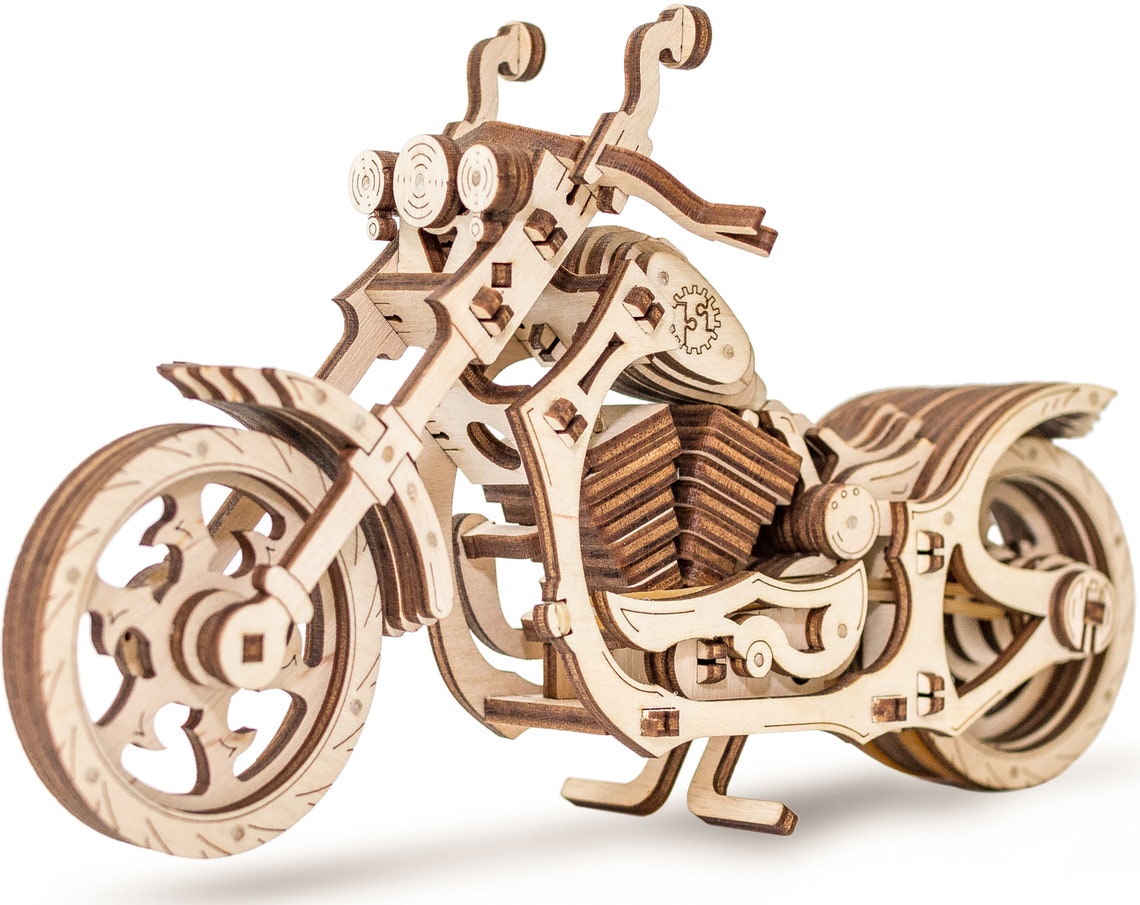 Mechanical Model Kit 3d Wooden Puzzle for Adults Motorcycle - Etsy