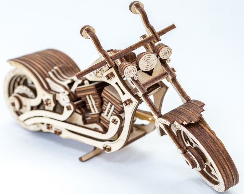 Mechanical Model Kit 3d Wooden Puzzle for Adults Motorcycle - Etsy