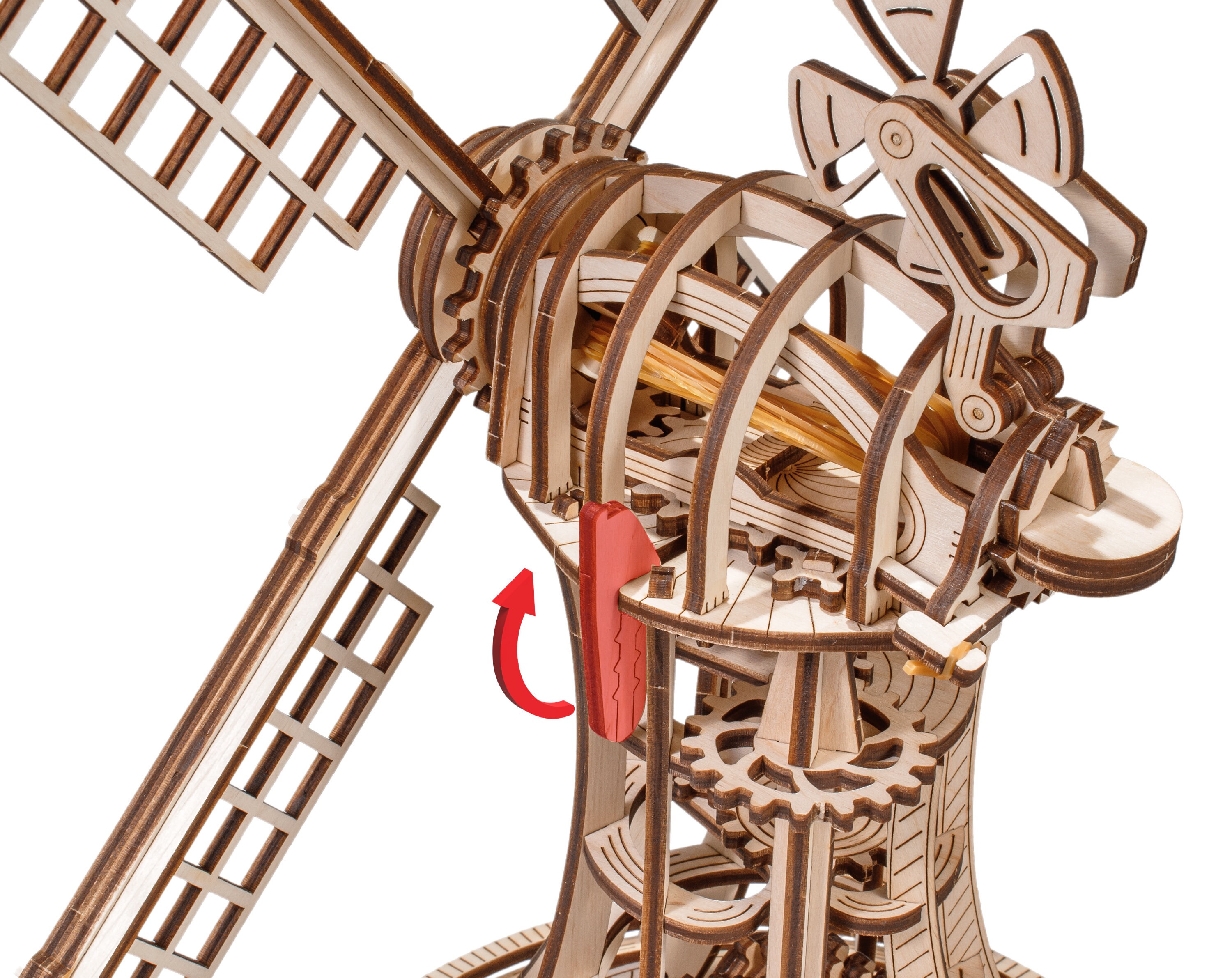 3d Wooden Model Kit Windmill Mechanical Model Adult Craft Kits 3d-puzzle - Etsy