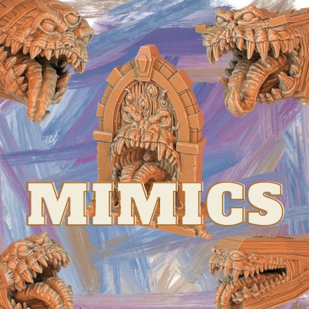 Mimics X5 Includes Mimic And Object Form With Bases Etsy