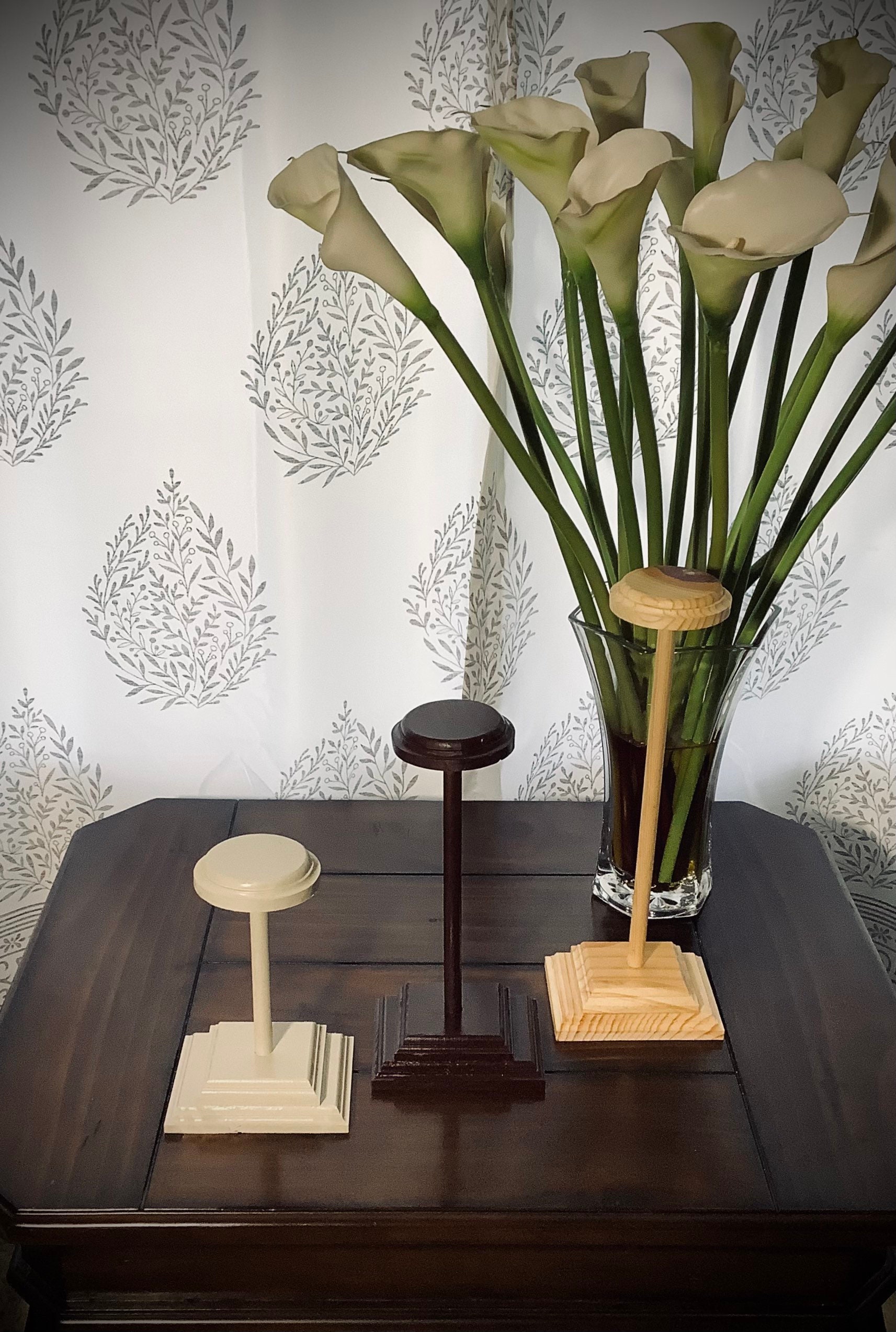 Beautiful Handmade Hat Baby Bonnet Stand Pedestal 6,9,12 3 Pieces - Etsy