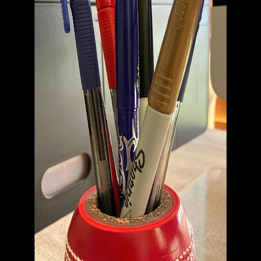 Cricket Ball Pen Holder Pencil Pot - Etsy