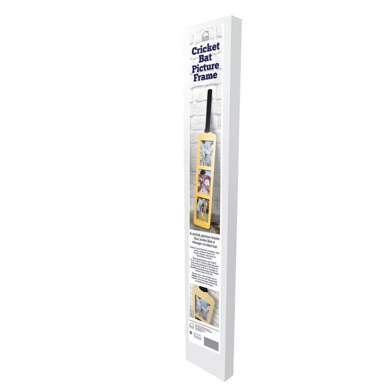 Cricket Bat Photo Frame Holds Three 6x4 Inch Photos Wall-mounted or ...