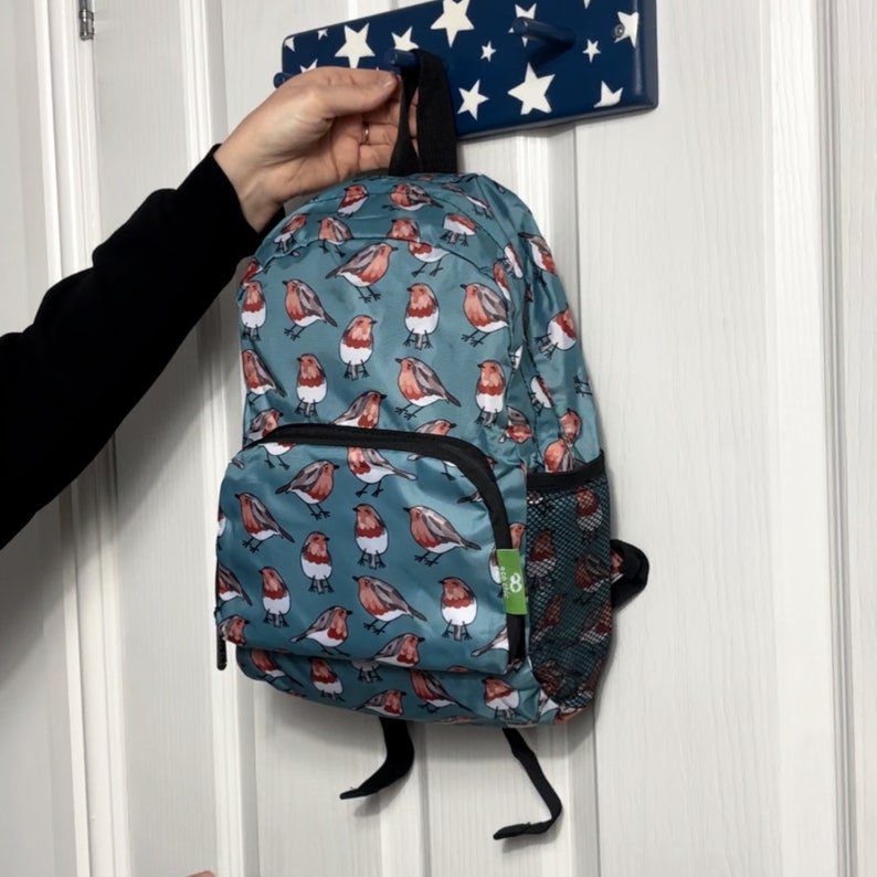 Robin School Bag Back to School Bag Kids Backpack Bird Print Backpack ...