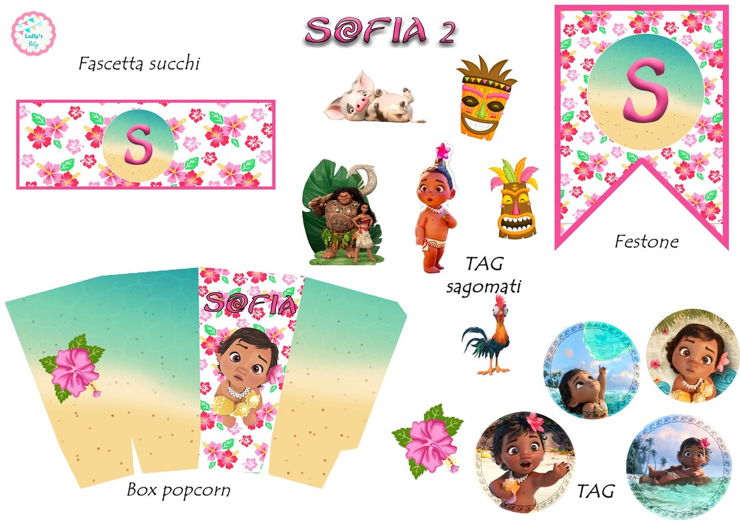 Party Kit Vaiana Baby - Etsy