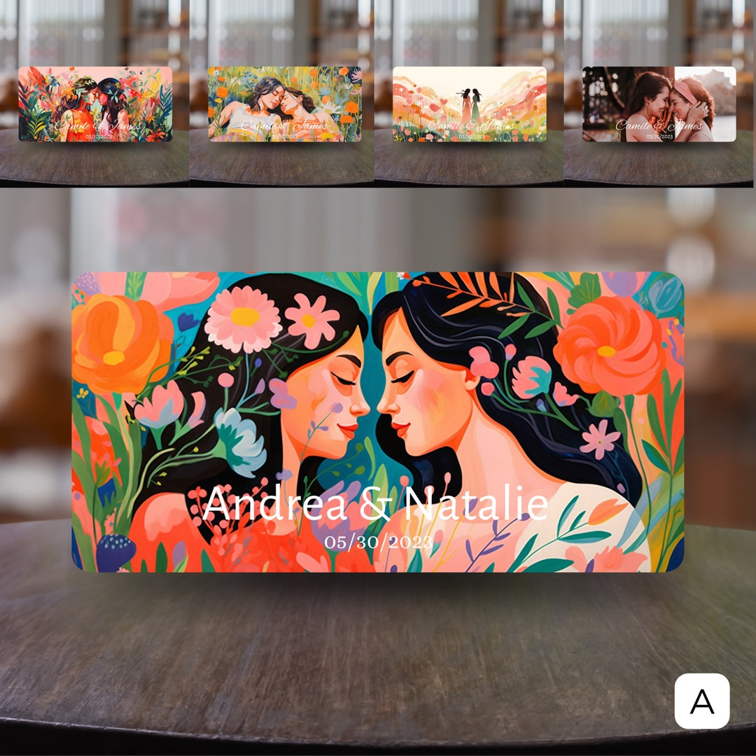 Custom License Plate Frame, Valentine Couple, License Plate Sign, I ...