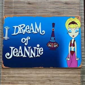 12" X 8" "i Dream of Jeannie" Metal Sign - Etsy