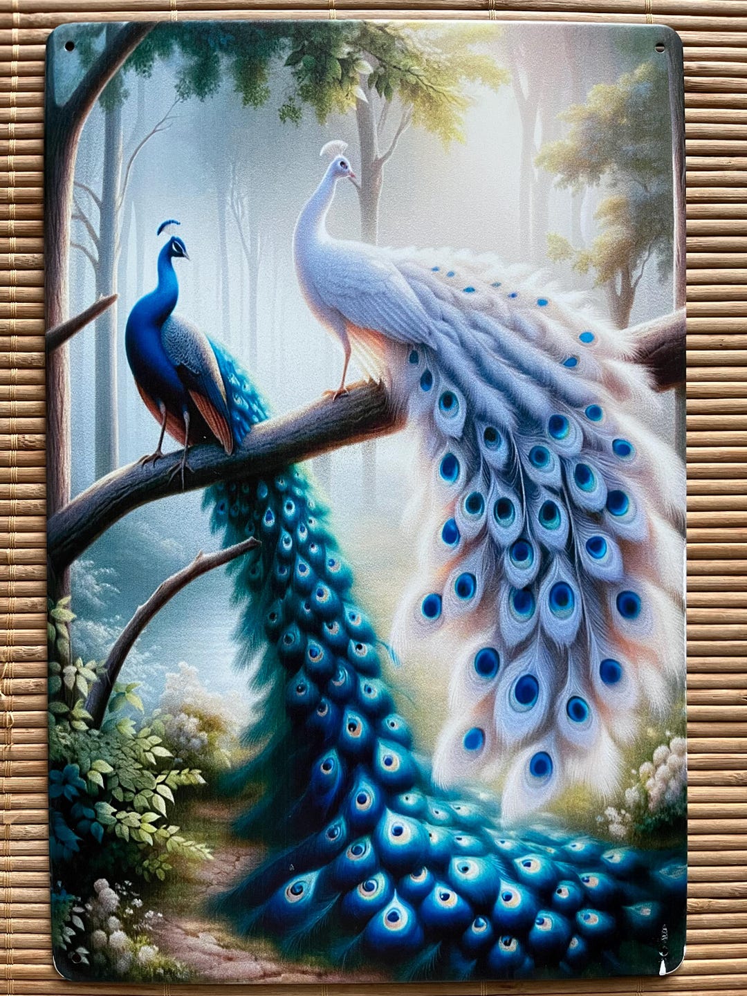 12" X 8" "peacock" Metal Signs, (several Sign Options) - Etsy