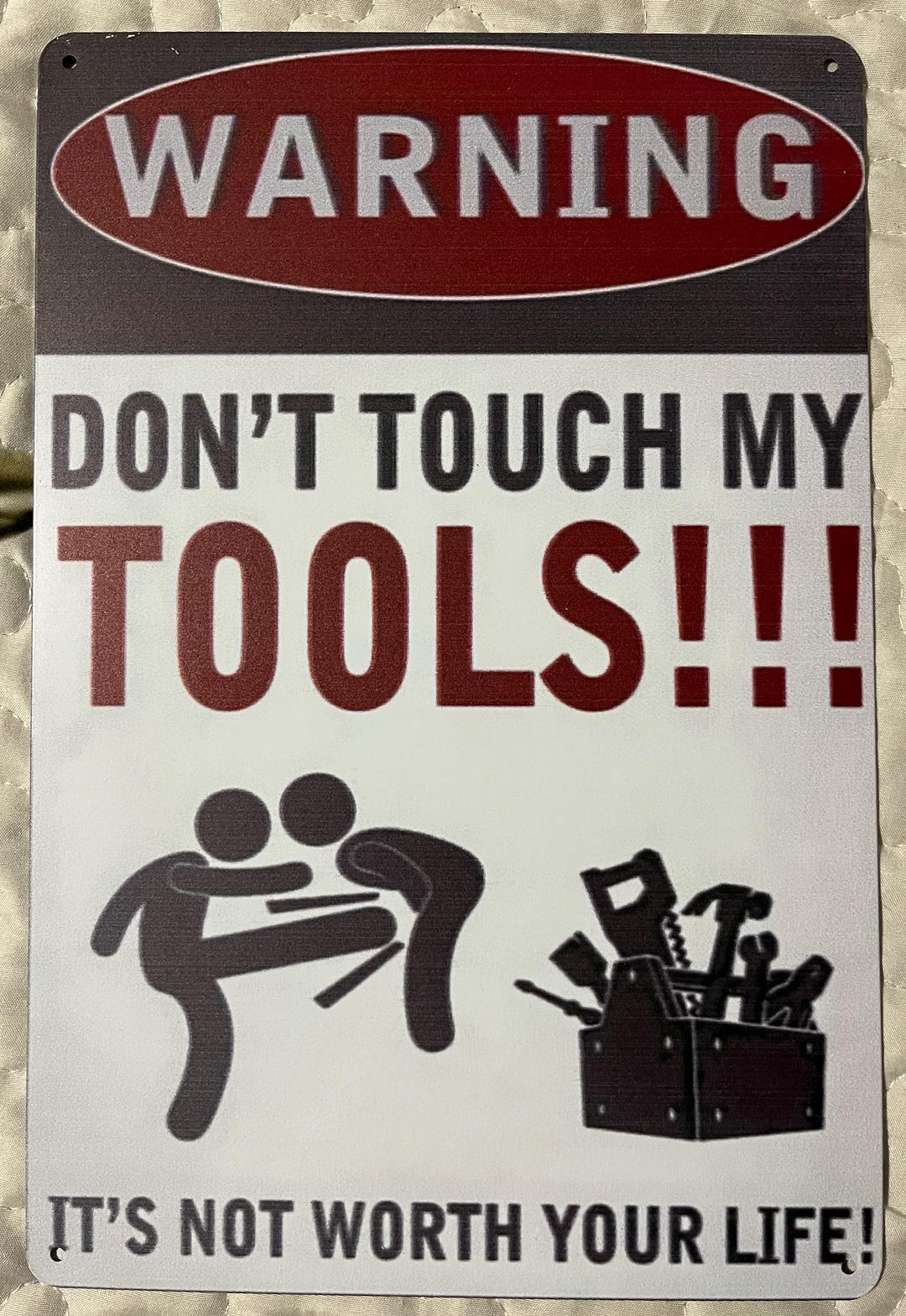 12" X 8" Metal Tool Signs - Etsy