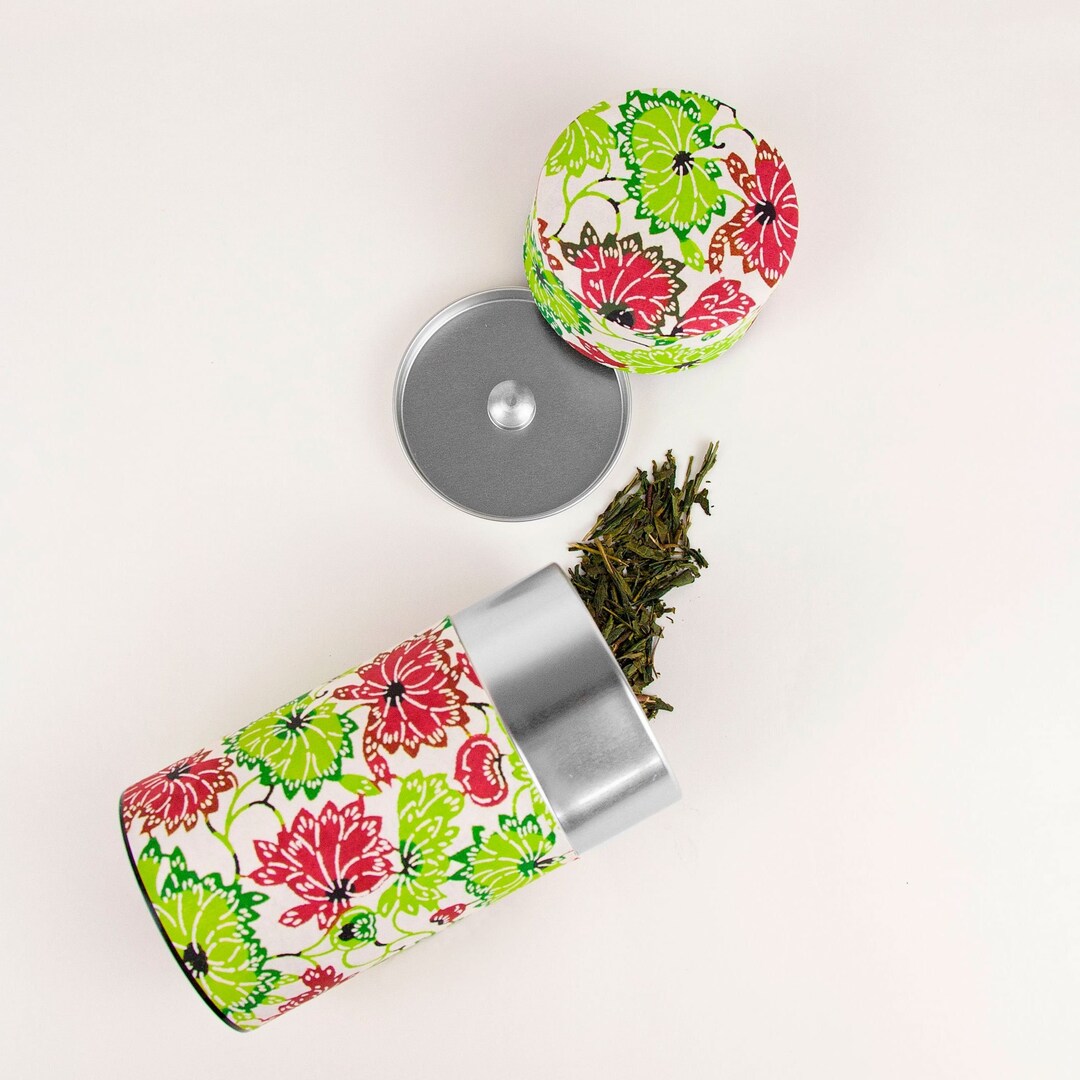 Chazutsu Washi Tea Canister | Japanese Tea Storage Container | Airtight ...