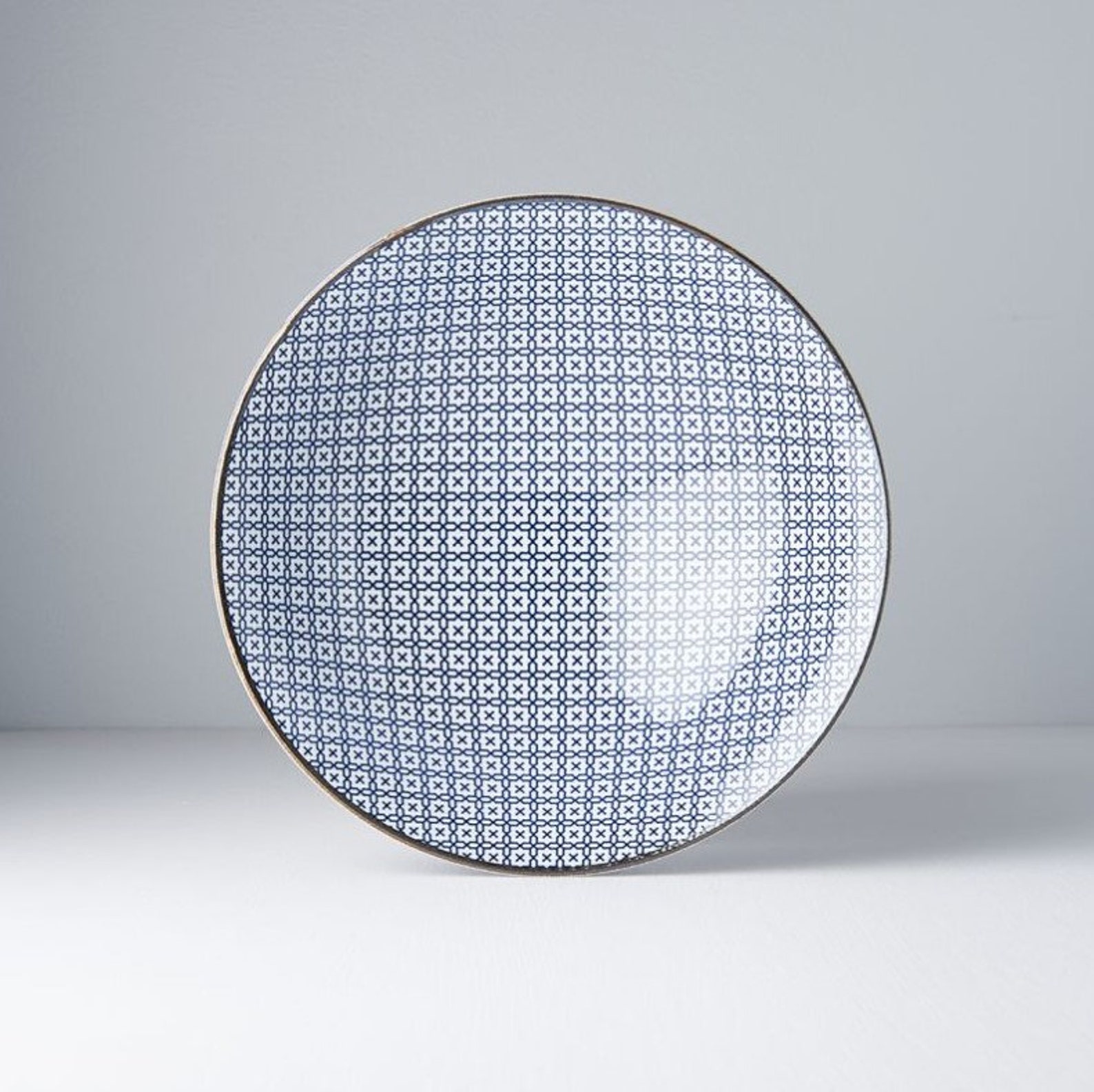Ceramic Japanese Ramen Bowl | Deep Indigo Blue & White Bowl | Handmade ...