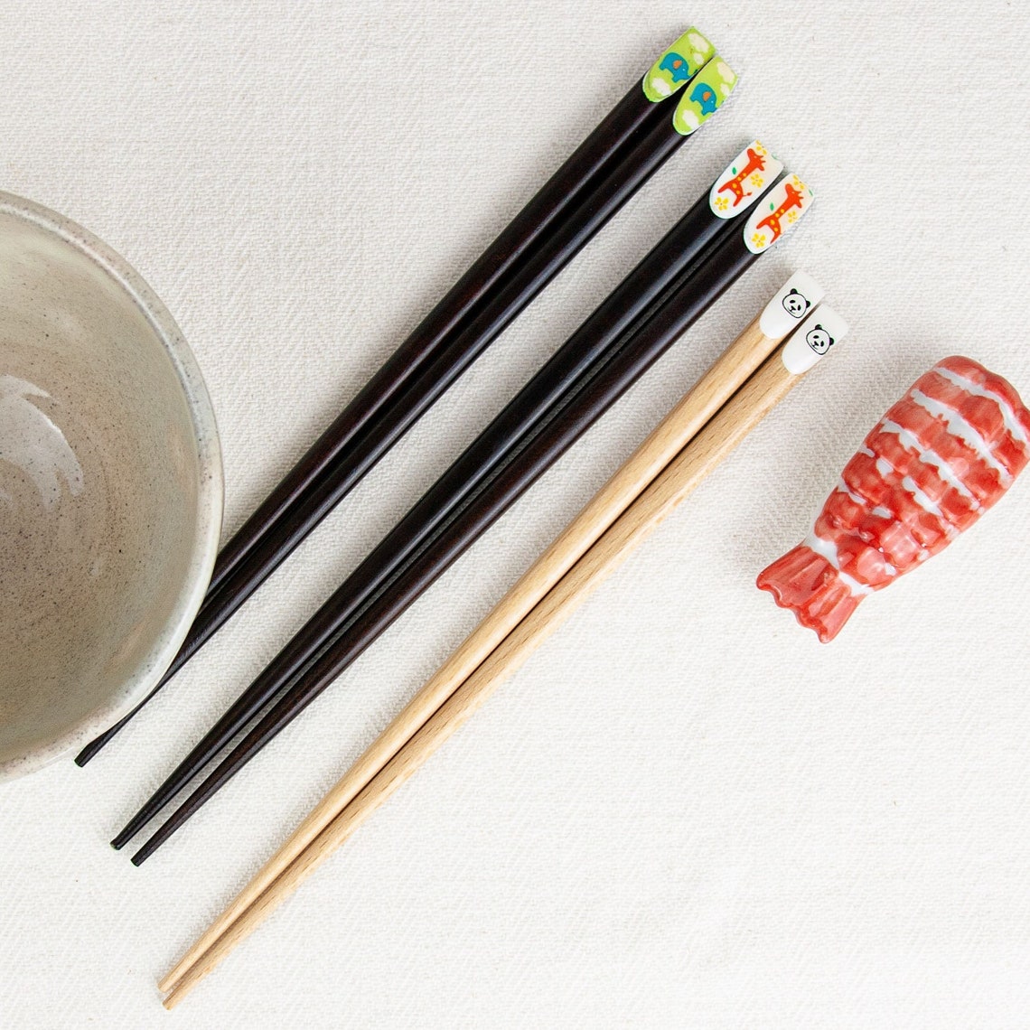 Personalized Kids Chopsticks | Wooden Training Chopsticks With Helper ...