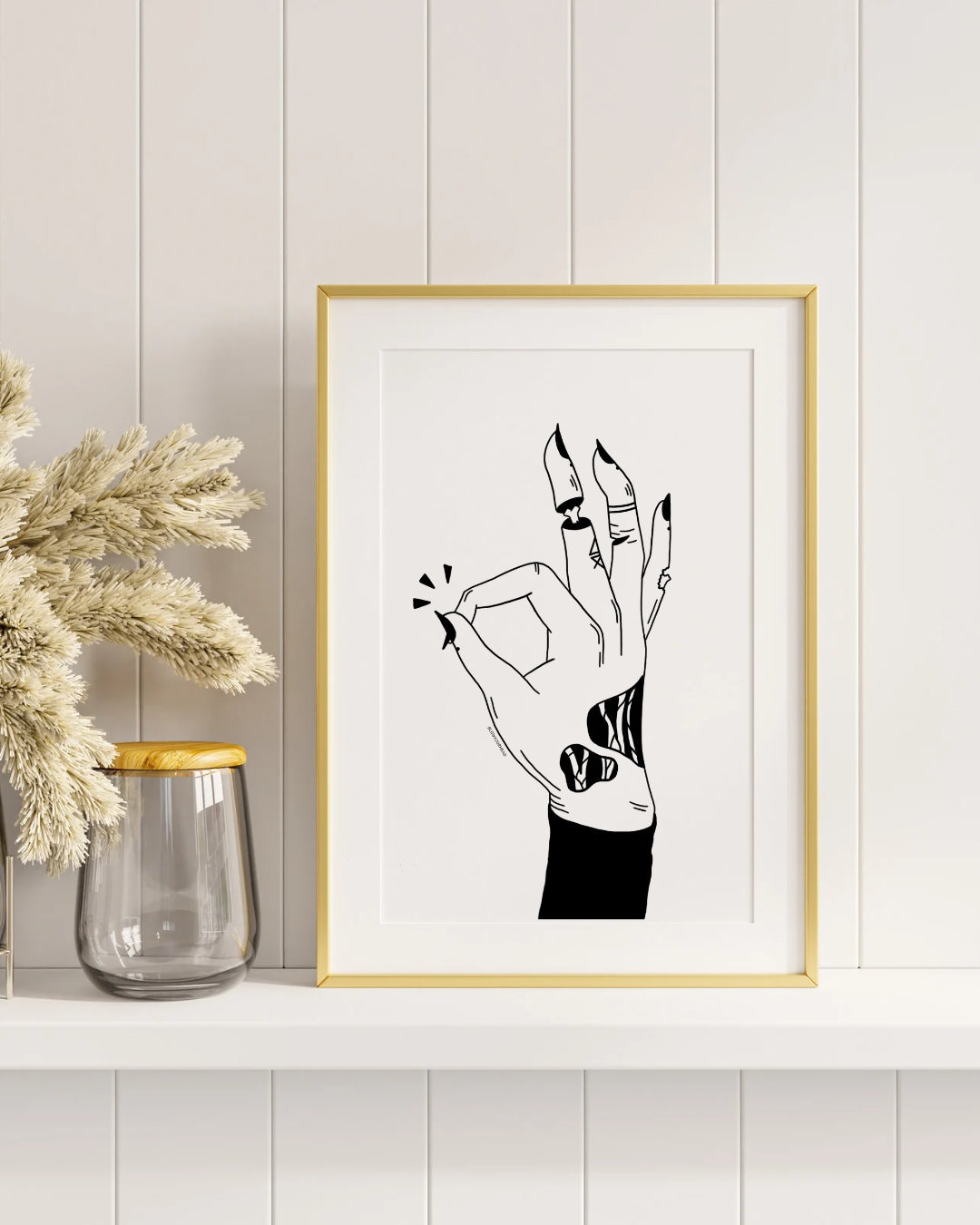 The Magic [printable Wall Art, Finger Wall Art Print, Minimalistic ...