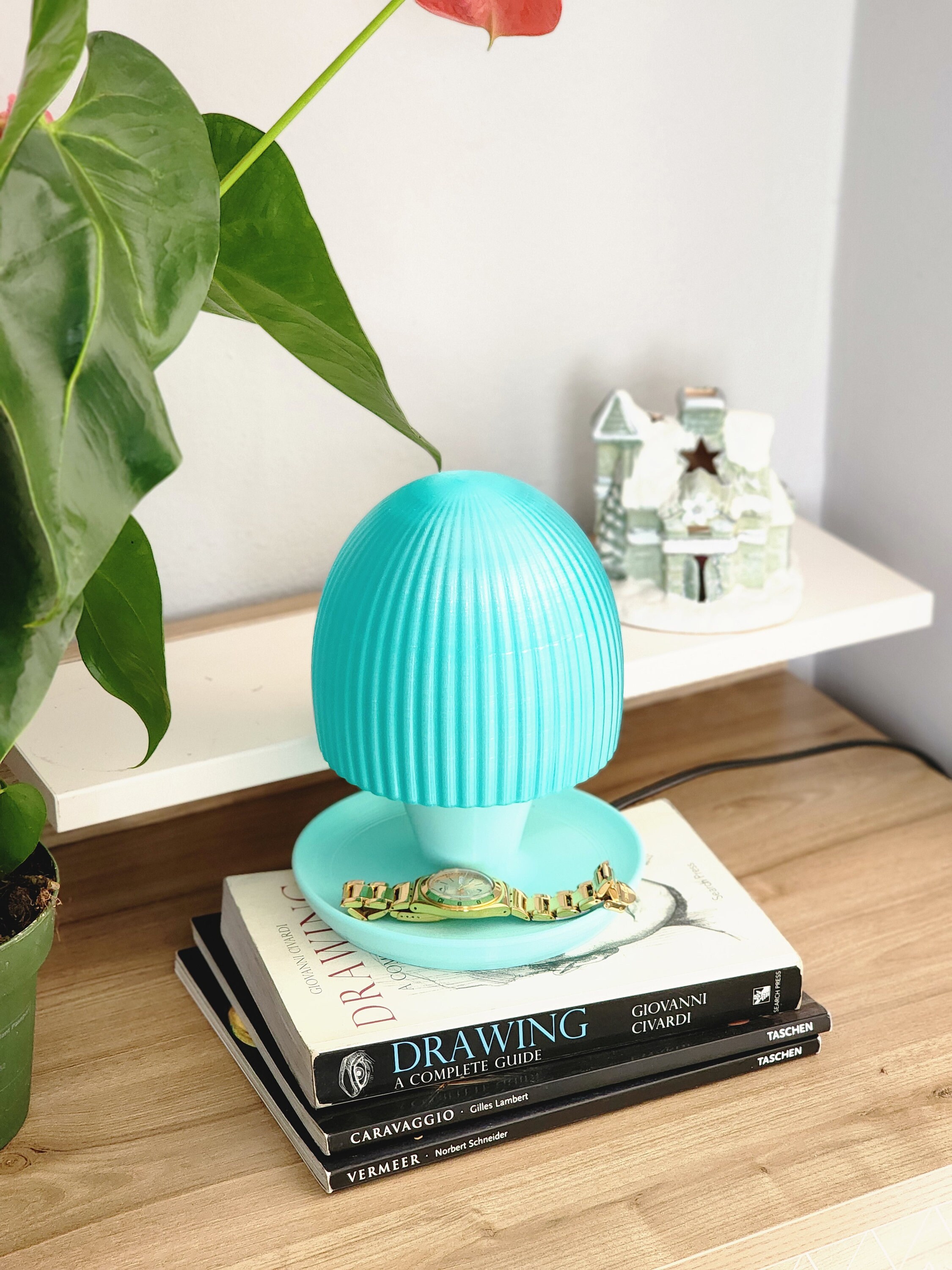 Modern Table Lamp, Minimalist Lighting, Glass Table Lamp, Ambient Light ...
