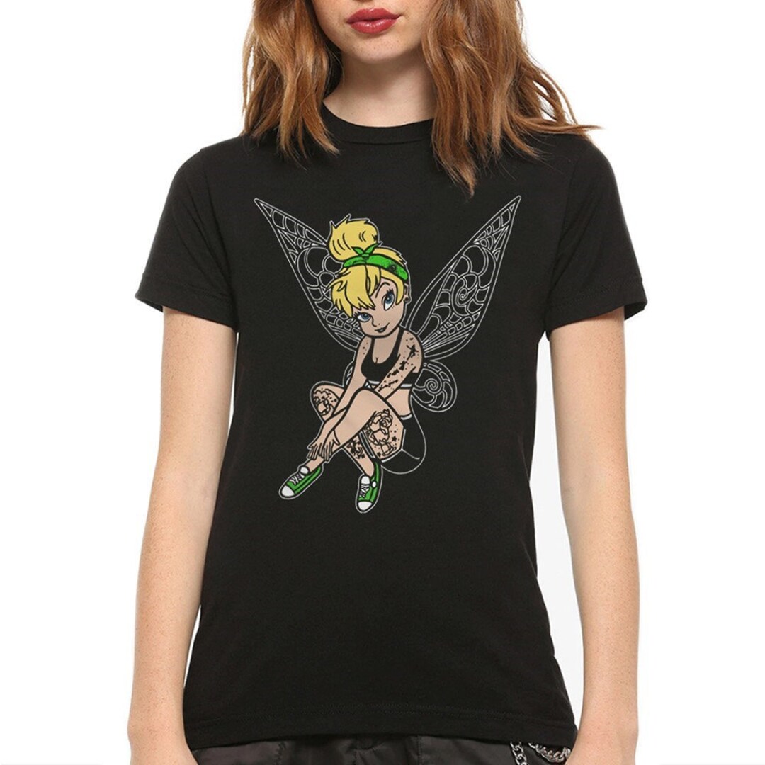 Tinker Bell Rock Style T-shirt / Peter Pan Shirt / Men's Women's Sizes ...