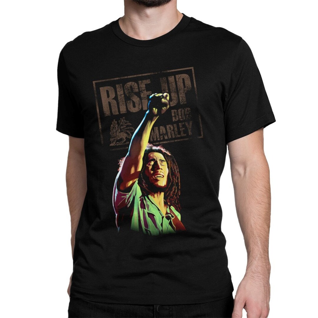 Bob Marley Rise up T-shirt / Men's Women's Sizes / Cotton Tee wra-063 ...