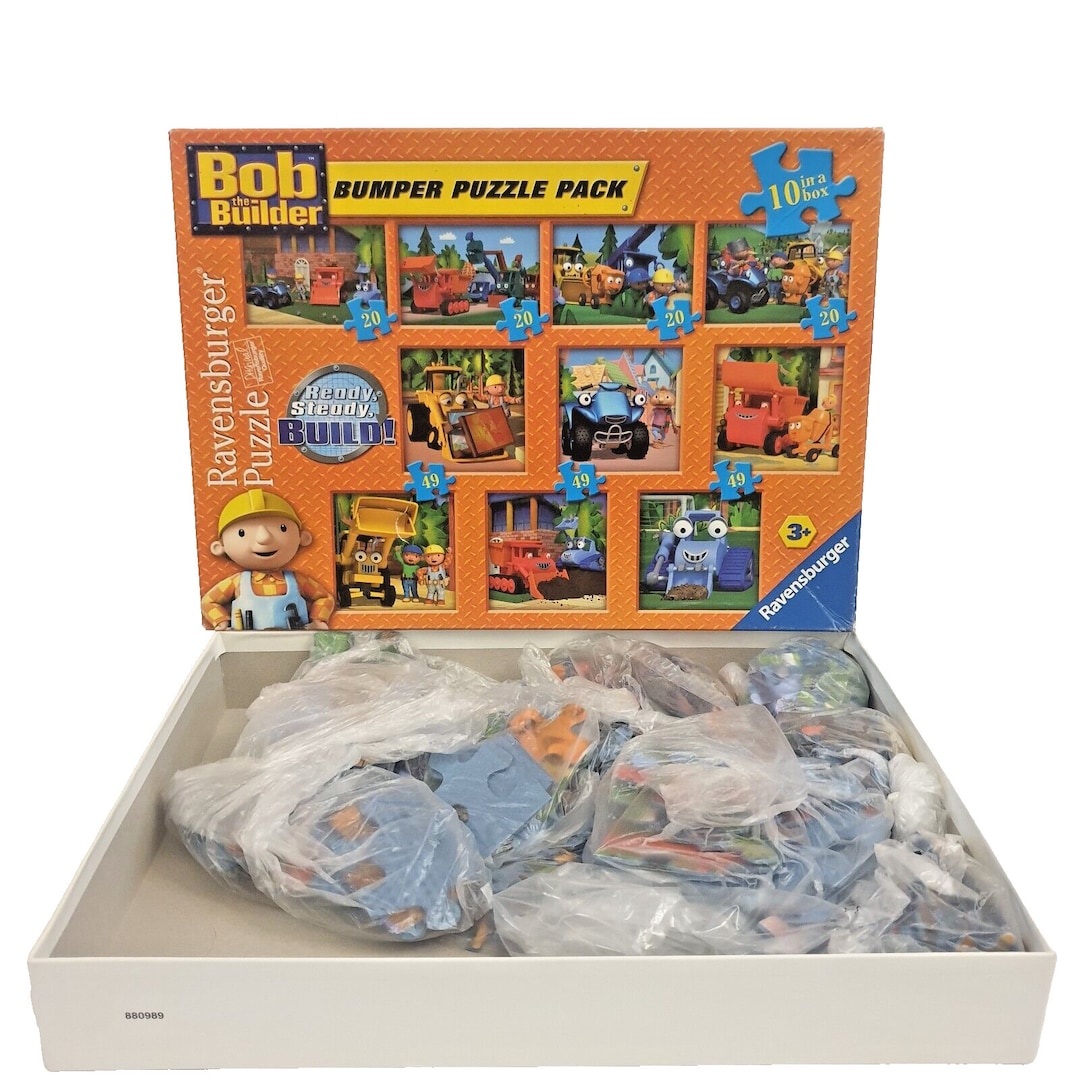 Ravensburger Jigsaw Puzzles Bob the Builder 4 in A Box 12-24 Pcs Kids ...